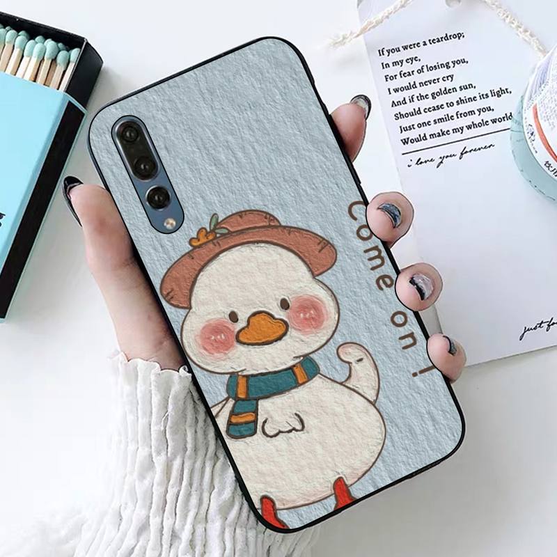 Cheap Cute cartoon duck Phone Case for Huawei P30 40 20 10 8 9 lite pro ...