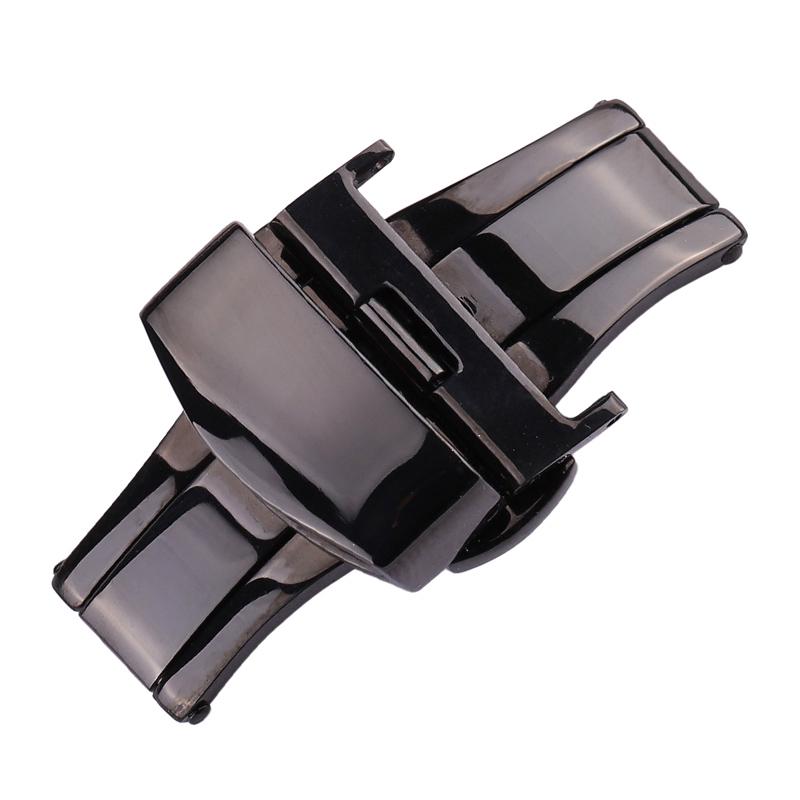 Buy 316L Stainless Steel Watch Buckle Watchband Double Push Deployment ...