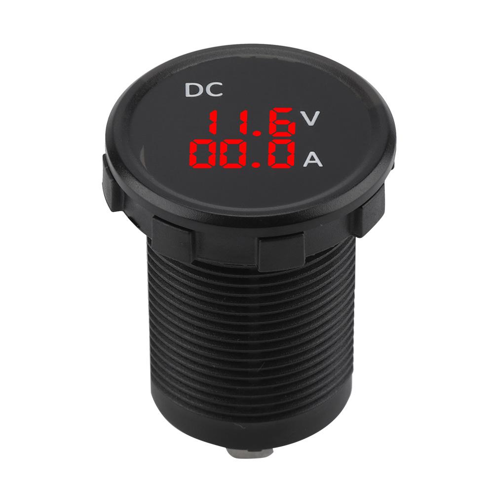 Buy 12-24V Digital Voltmeter Ammeter Voltage Current Meter Red LED ...