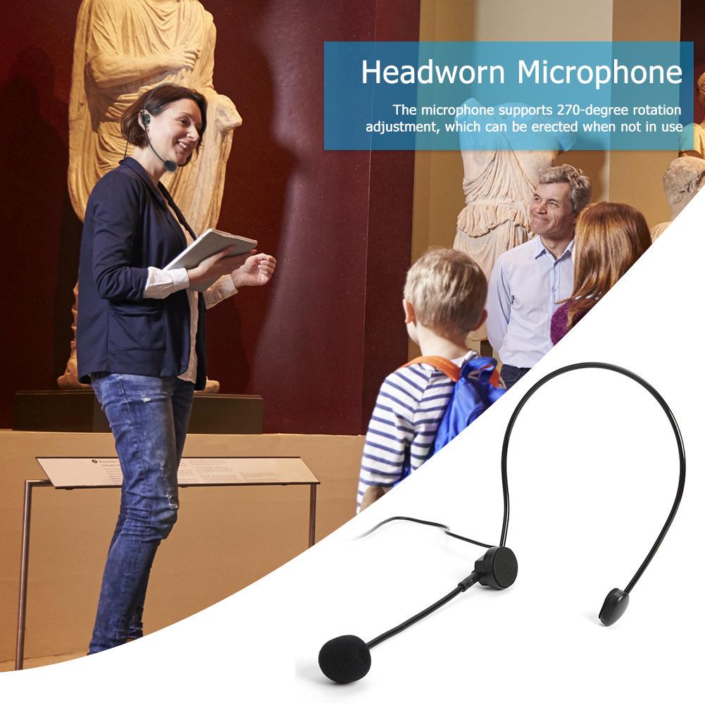 Cumpără 3.5mm Wired Headworn Microphone Head-Mounted Headset Mic for ...