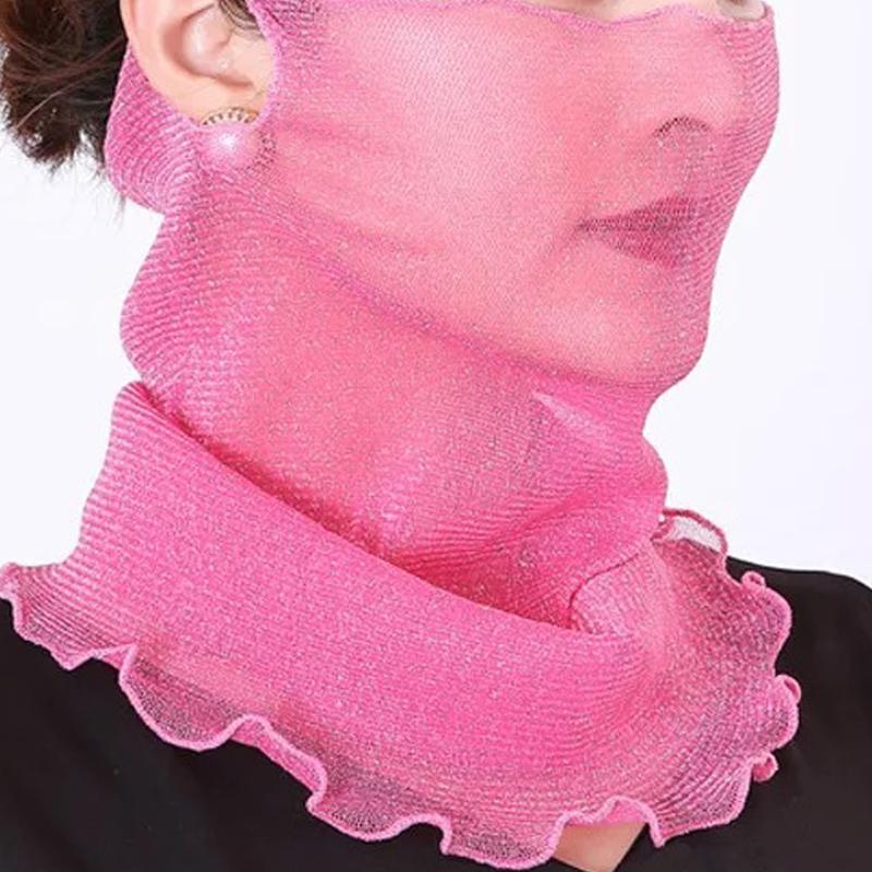 Buy Fashion Sunscreen Veil Small Silk Scarf Sunscreen Scarf Women's ...