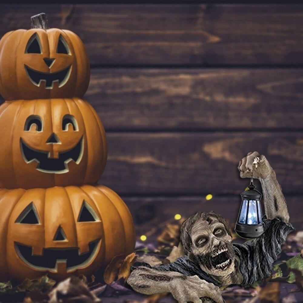 Buy Creative Thriller Zombie Lantern Sculpture Halloween Garden Party ...