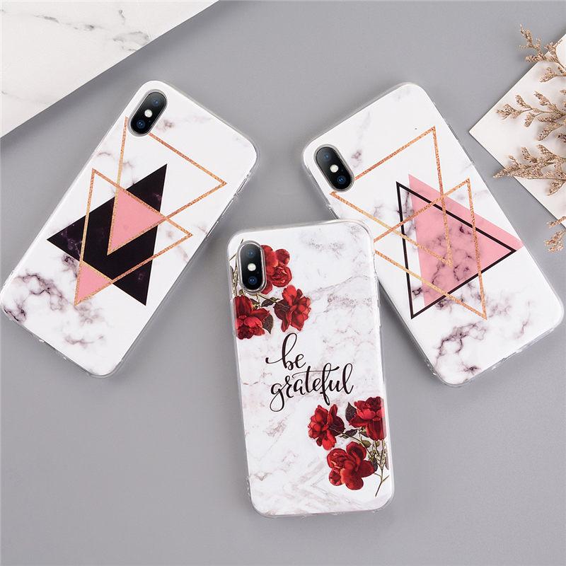 White Black Golden Triangle Geometric Pattern Case for iPhone Fashion ...