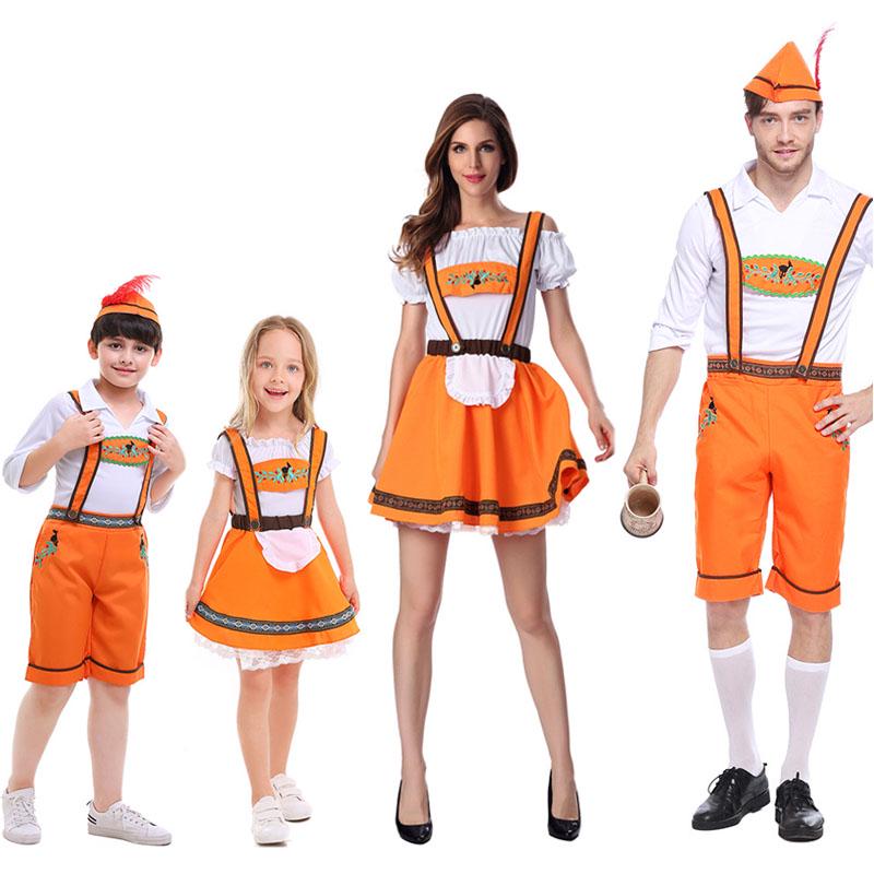 Buy Fashion Men Women Maid Cosplay Costume Kids Costume Party Halloween ...