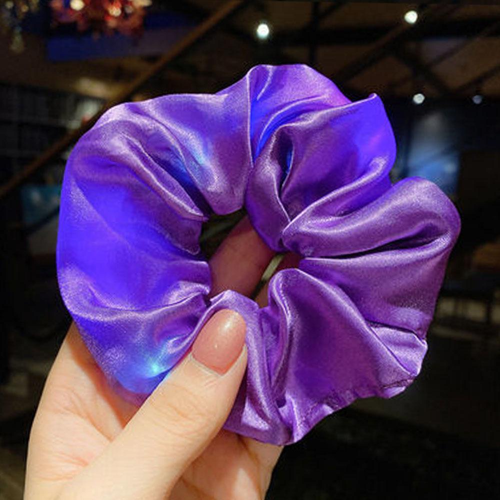 Buy New Arrival Girls LED Luminous Scrunchies Hairband Ponytail Holder ...