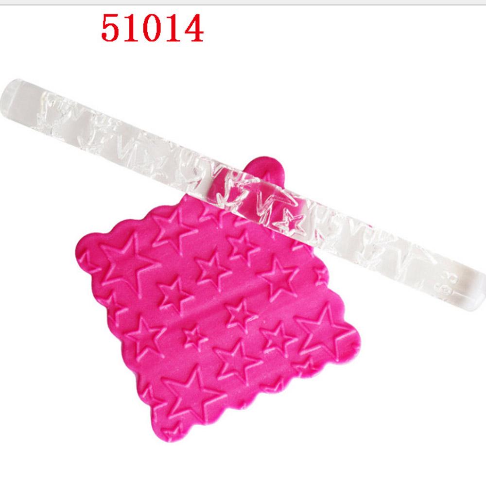 Styles 1PC Rolling Pin Designed Fondant Cake Embossing Pastry Roller ...