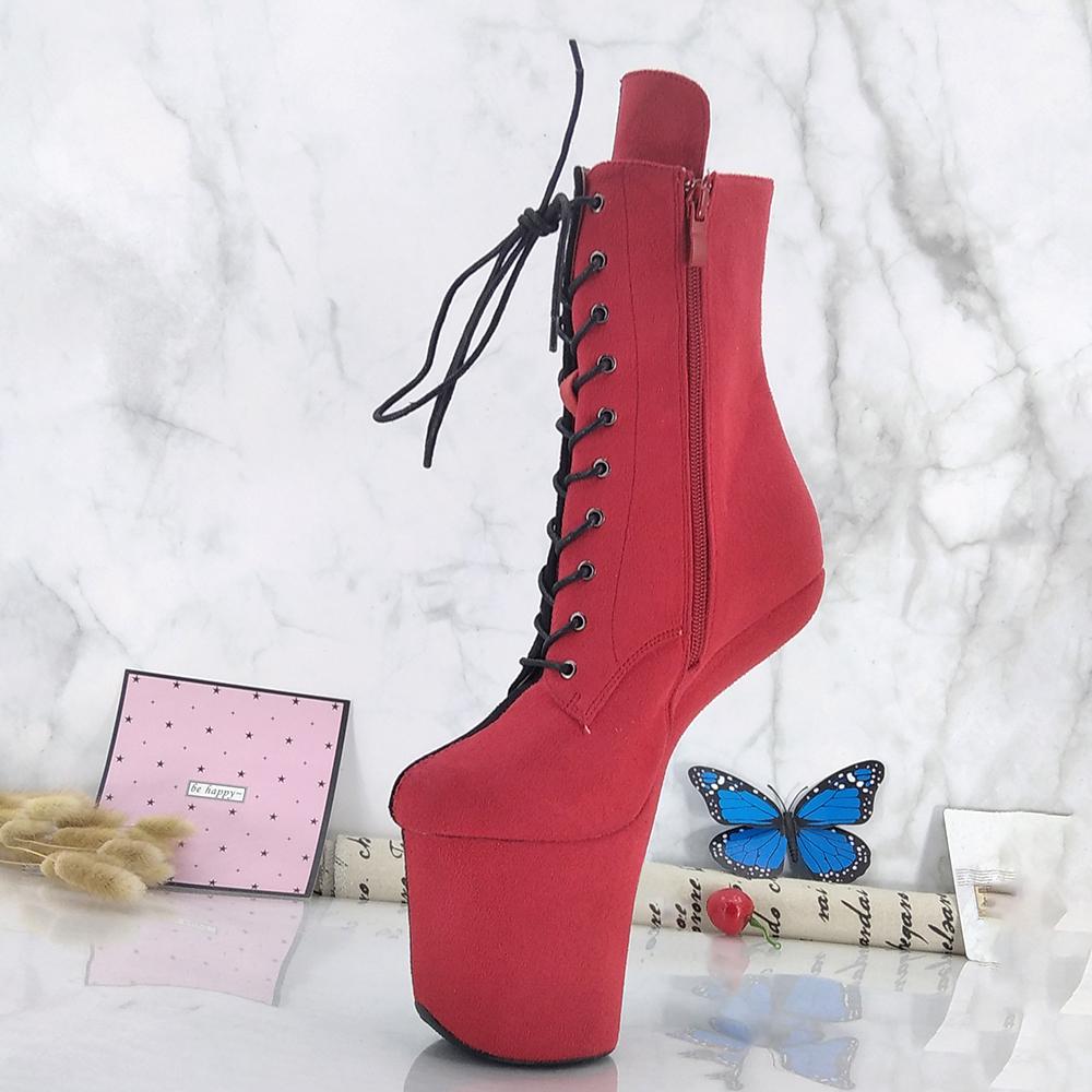 Sexy Heelless High Heel Boots Lady Gaga Boots Short Shoes Women Unisex ...