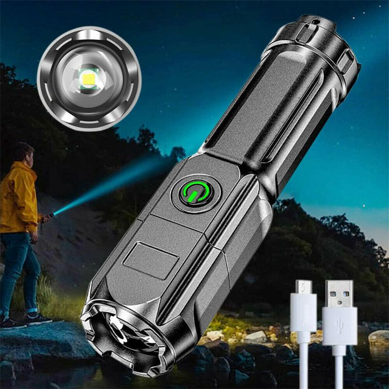 Car Work Light Super Bright Zoomable Led Flashlight Work Light Usb ...