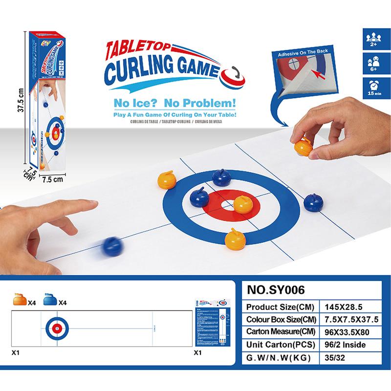 Buy Simulation Curling Sport Toy Kids Puzzle Table Games Toys Curling ...