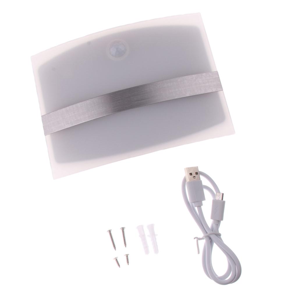 Buy USB Rechargeable PIR Motion Sensor Sconce Wall Lamp Night Light ...