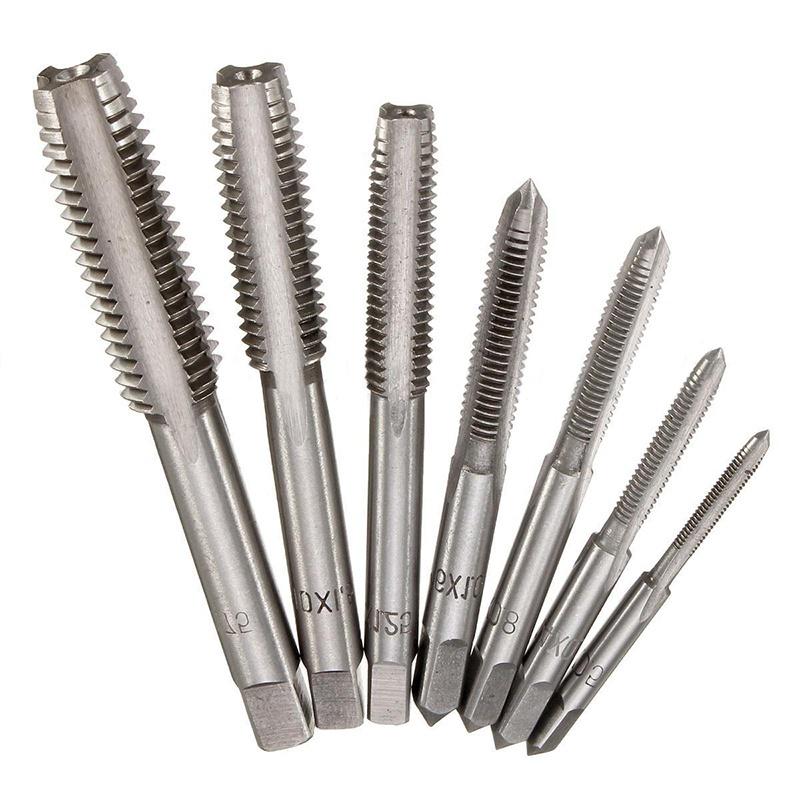 Cheap 7pcs M3-M12 HSS Metric Tapper Right Hand Thread Tap Tool 0.5mm-1 ...