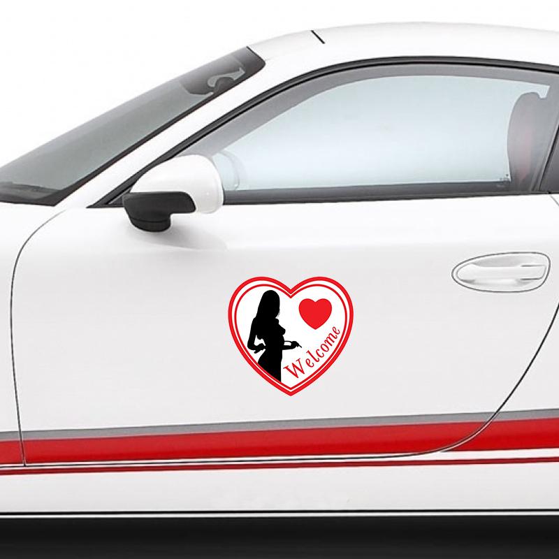 Buy Nakleyki Beauty Cars Stickers PVC Welcome Aboard Auto Decor ...