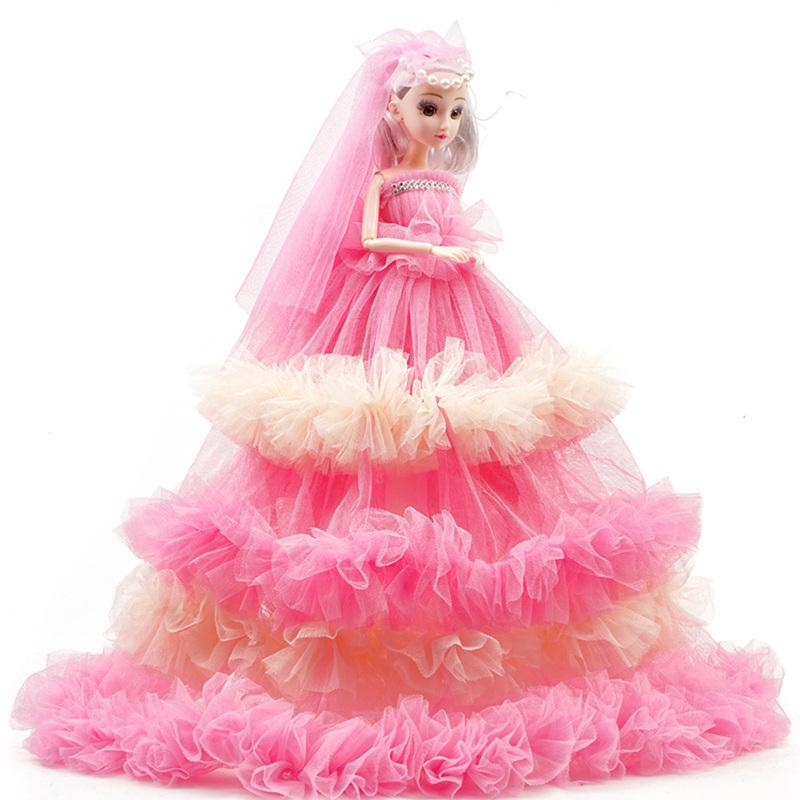 Buy Princess Doll Evening Gown Dress Girl Gift Wedding Dress Doll Bride ...