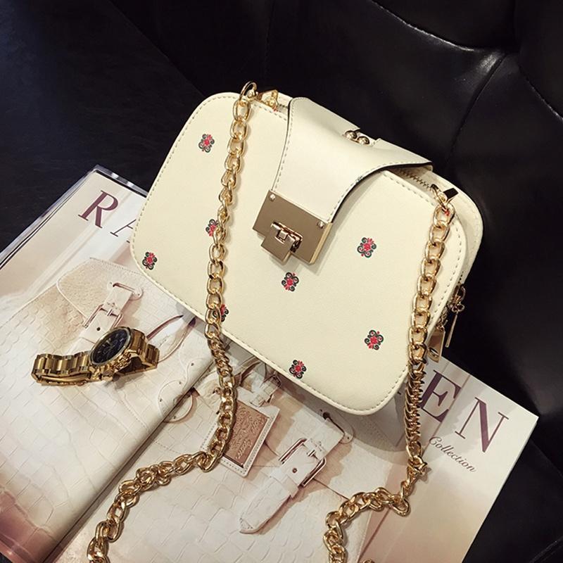 Buy Hanyu Women Fashion PU Embossed Handbags Small Square Chain ...