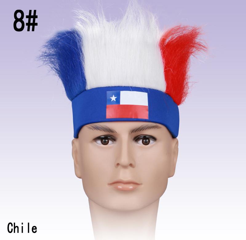 Buy 2018 Russia World Cup Football Fans National Flag Wig Hats Football ...