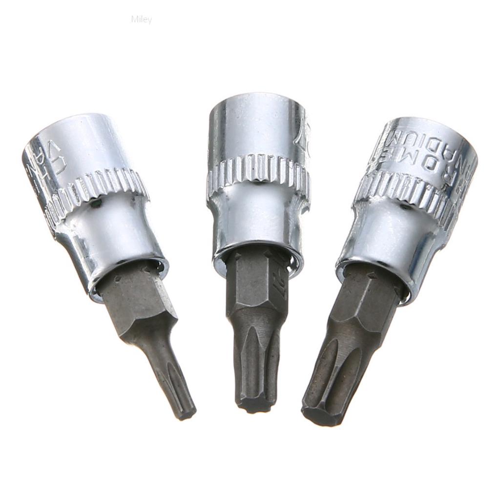 Buy Mayitr 13PCS 1/4" 3/8" 1/2" Drive Tamper Proof Torx Star Bit Socket ...