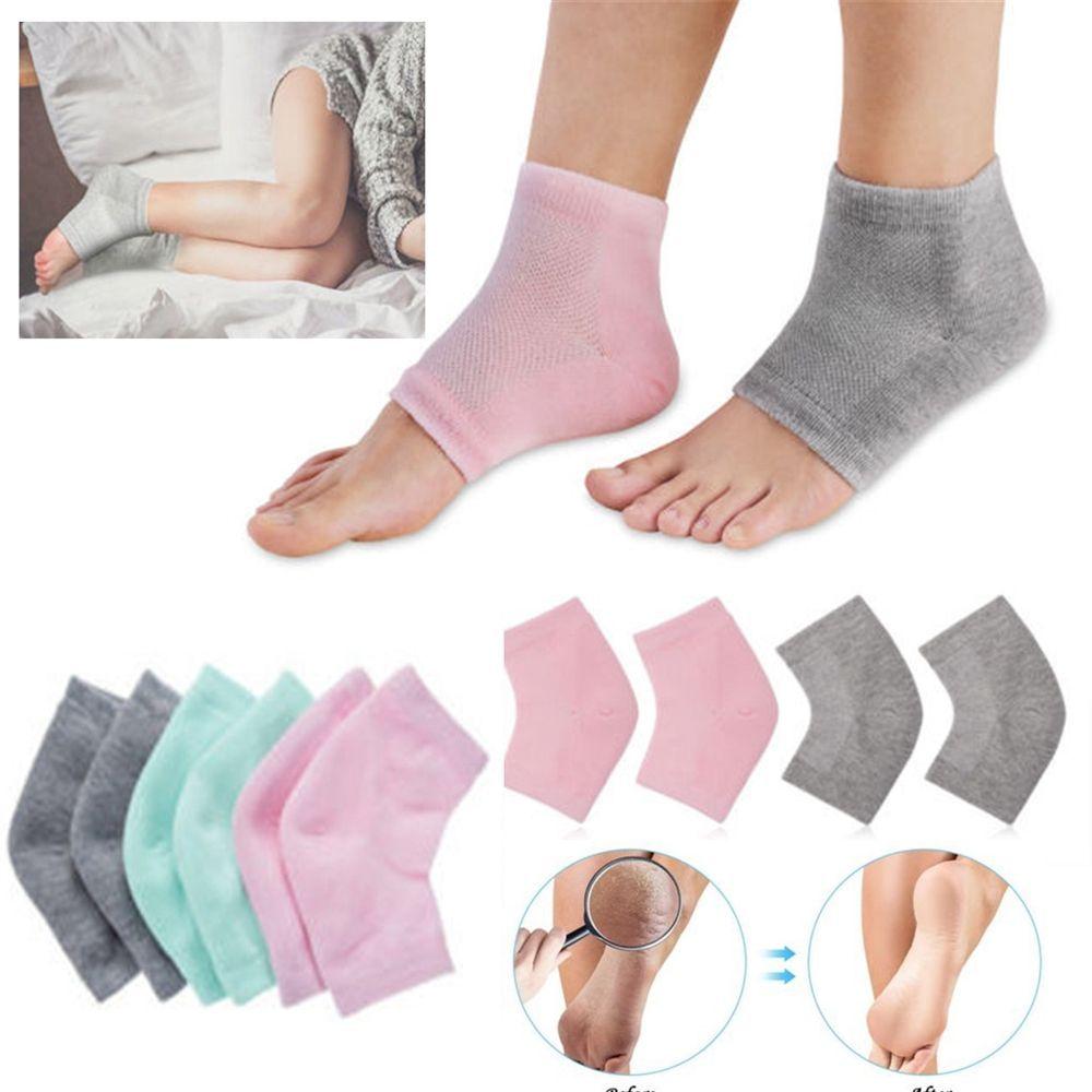 Buy Hot New Skin Care Anti Chapped Open-Toe Silicone Gel Heel Socks ...