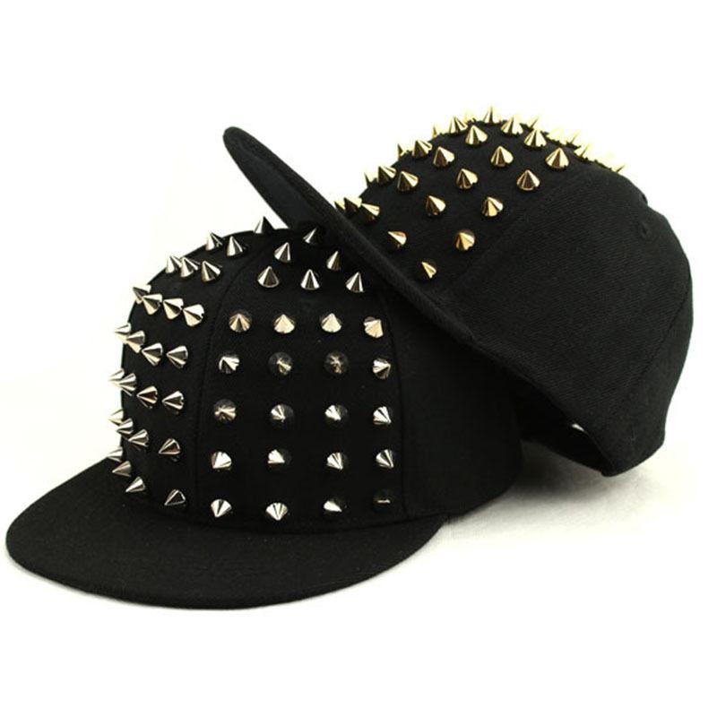 Buy Unisex Boy Girl Punk Studded Rivets Spike Spiky Hip-hop Hat ...