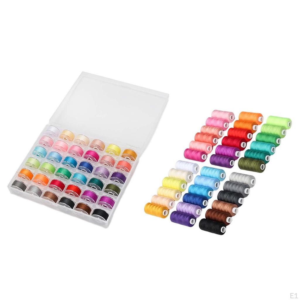Buy 36 Colors Sewing Prewound Bobbins Set with Case for Multiple ...