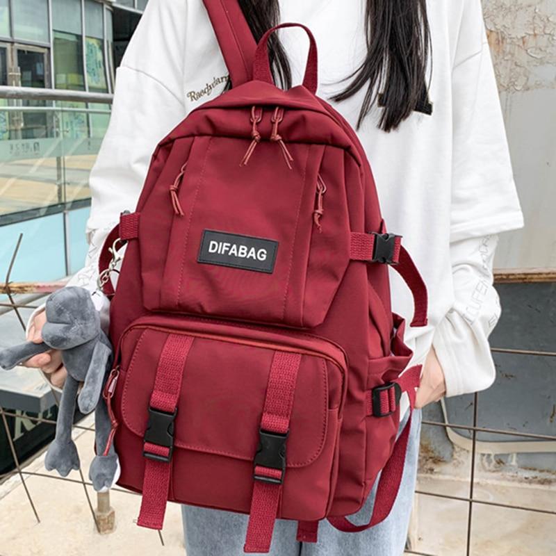 Buy Diehe Waterproof Nylon Women Backpack Female Large Capacity ...