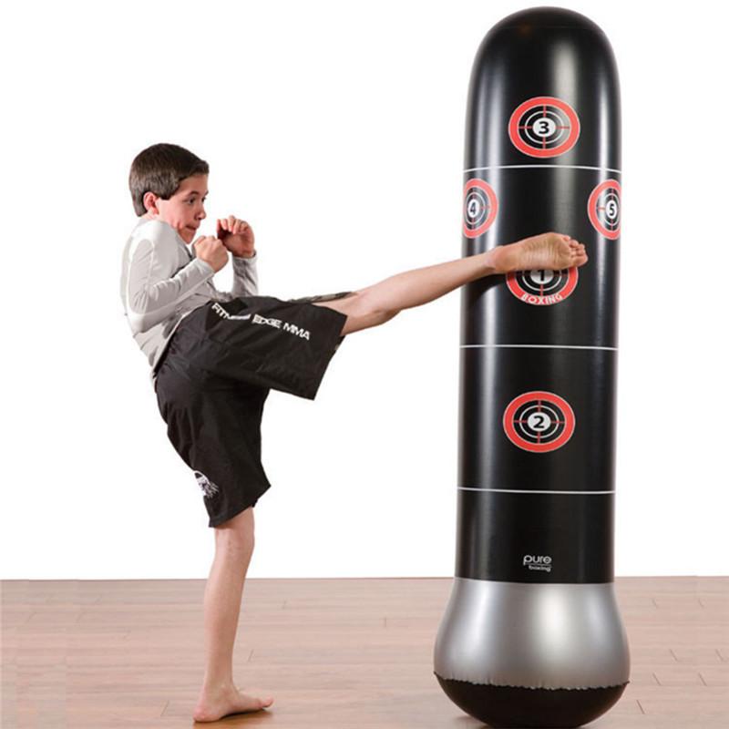 Buy 1pc Inflatable Stress Punching Tower Bag Boxing Standing Water Base ...