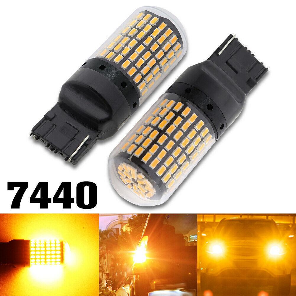 Cheap 2 PCS Car LED Turn Signal Decoding Brake Light 7440 T20 3014 ...