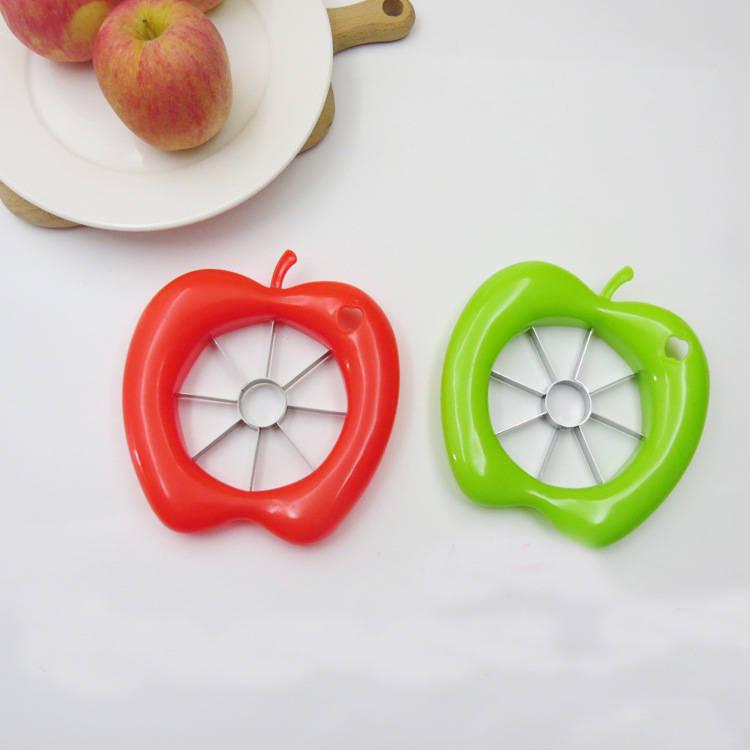 Cheap Coreless plastic slicer stainless steel apple slice fruit divider ...