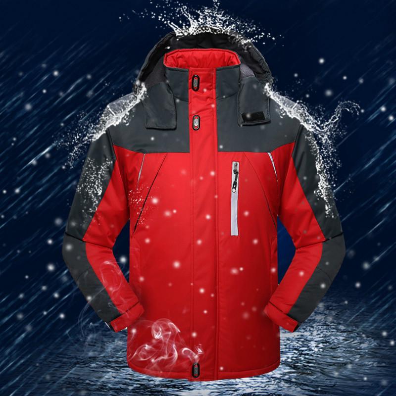 Buy Men's Outdoor Jacket Windproof Waterproof Warm Cotton Sports ...