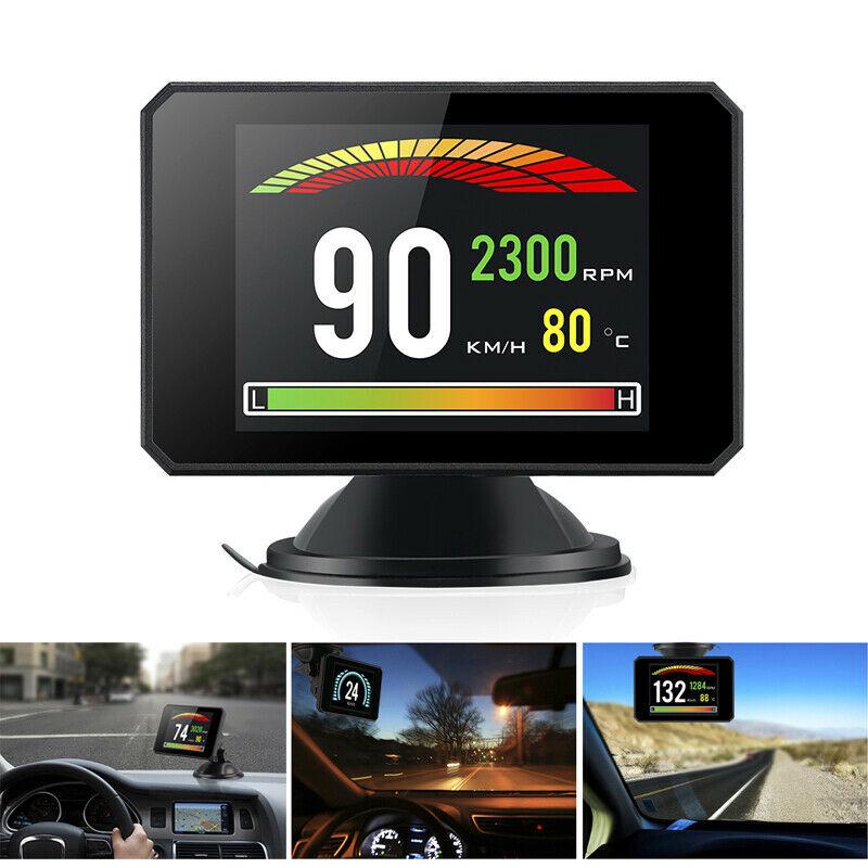 Buy P16 Car HUD Head Up Display OBD II Smart Digital Speed Warning ...