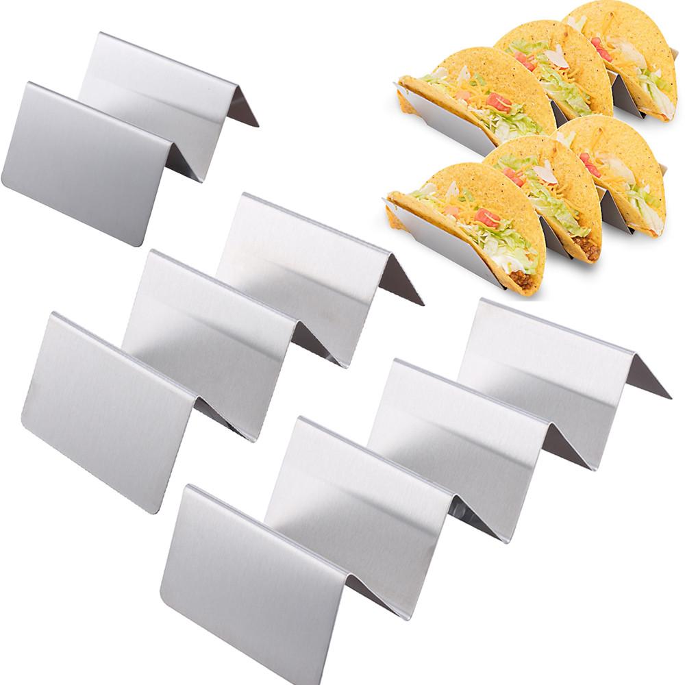 Buy Wave Shape Stainless Steel Taco Holder Display Holders Kitchen Food ...