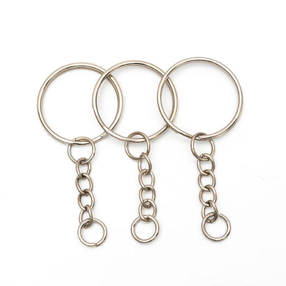 Hand Craft DIY Blank Polished Metal Key Ring Pendant Holder Keyfob ...