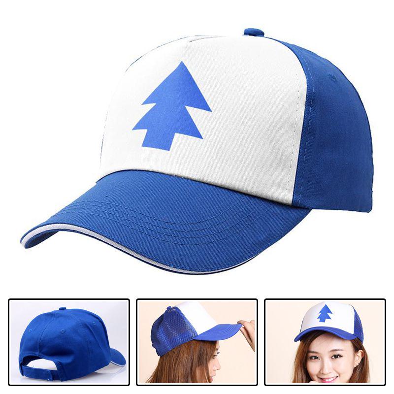 Buy Gravity Falls Dipper Pines Blue Pine Tree Symbol Baseball Cap Hip ...