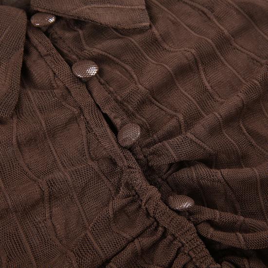 Cheap Sexy Top Buttons Closure Dressing Up Elastic Trendy See-through ...