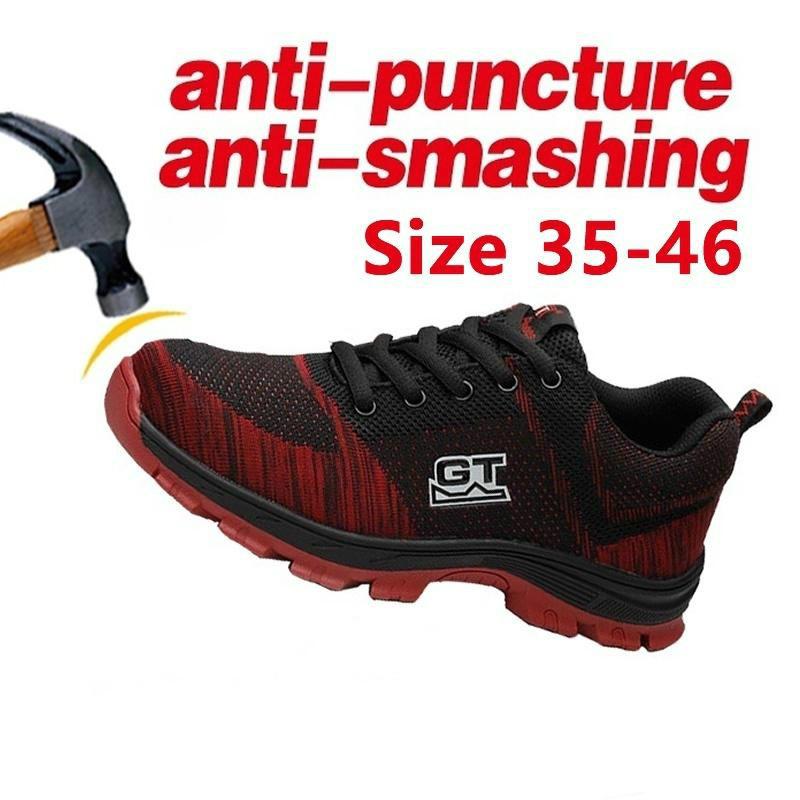 Buy Men&Women Breathable Protective Safety Shoes Work Insurance Shoes ...