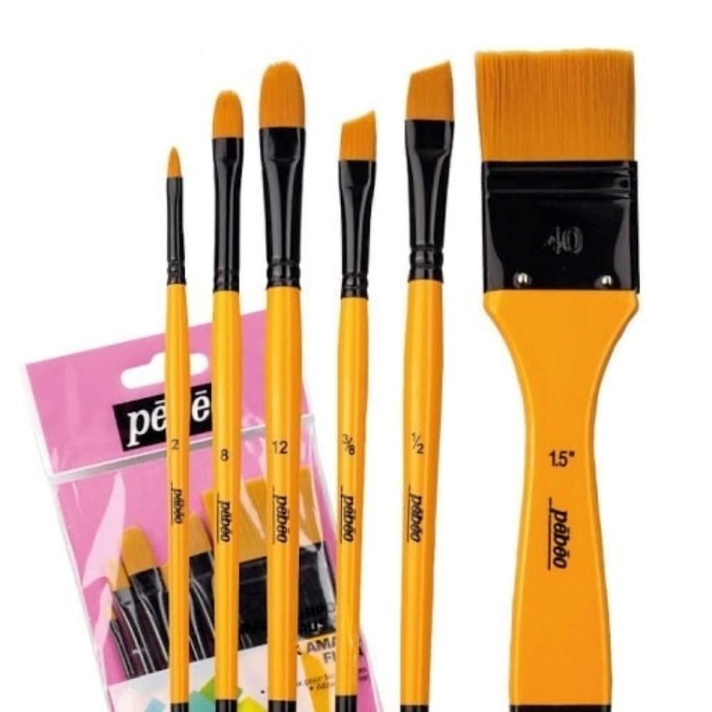 Buy Pebeo 4/6/8pcs/set Miniature Paint Brushes Set Professional Nylon ...