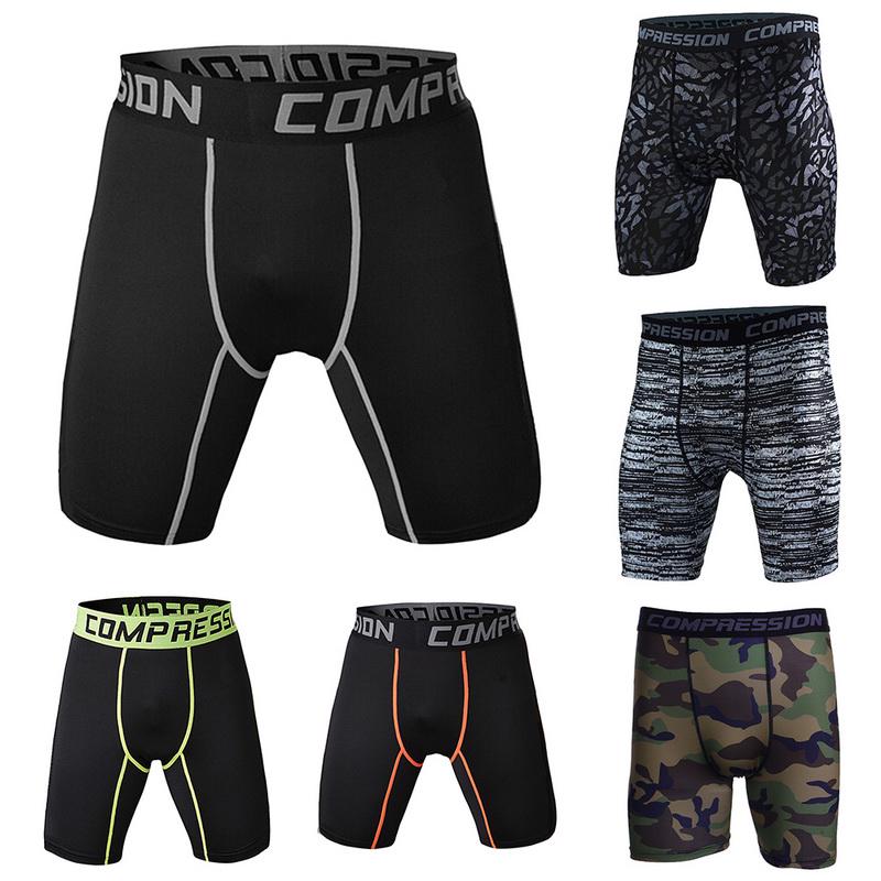 Buy Men 'S Gym Fitness Sports Shorts Compression Yoga Trunks Tights ...