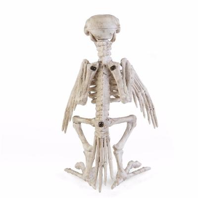 Crazy Bone Skeleton Crows Prop Up Plastic Animal Skeleton Horror ...