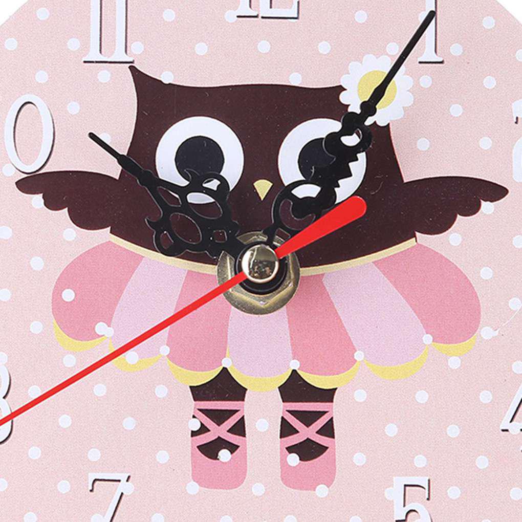 Buy Cartoon Owl Style Wall Clock Watch Living Room Bedroom Home ...