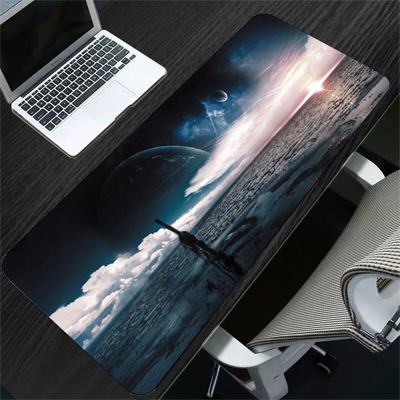 Cheap Alien Planet Gaming Mouse Pad XL Natural Rubber Computer Mousepad ...