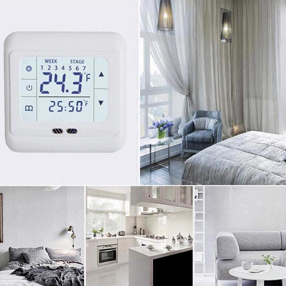 Buy Programmable Digital LCD Touch Screen Electric Thermostat Room ...