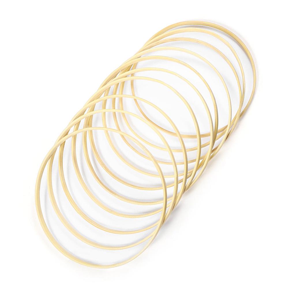 13 Pcs 17cm Dream Catcher Ring Round Bamboo Hoop Fan Frame DIY Craft ...