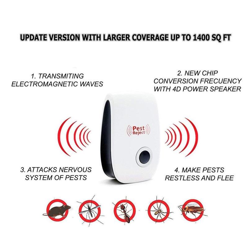 Buy Ultrasonic Electronic Magnetic Repeller Killer Anti Mosquito Insect ...