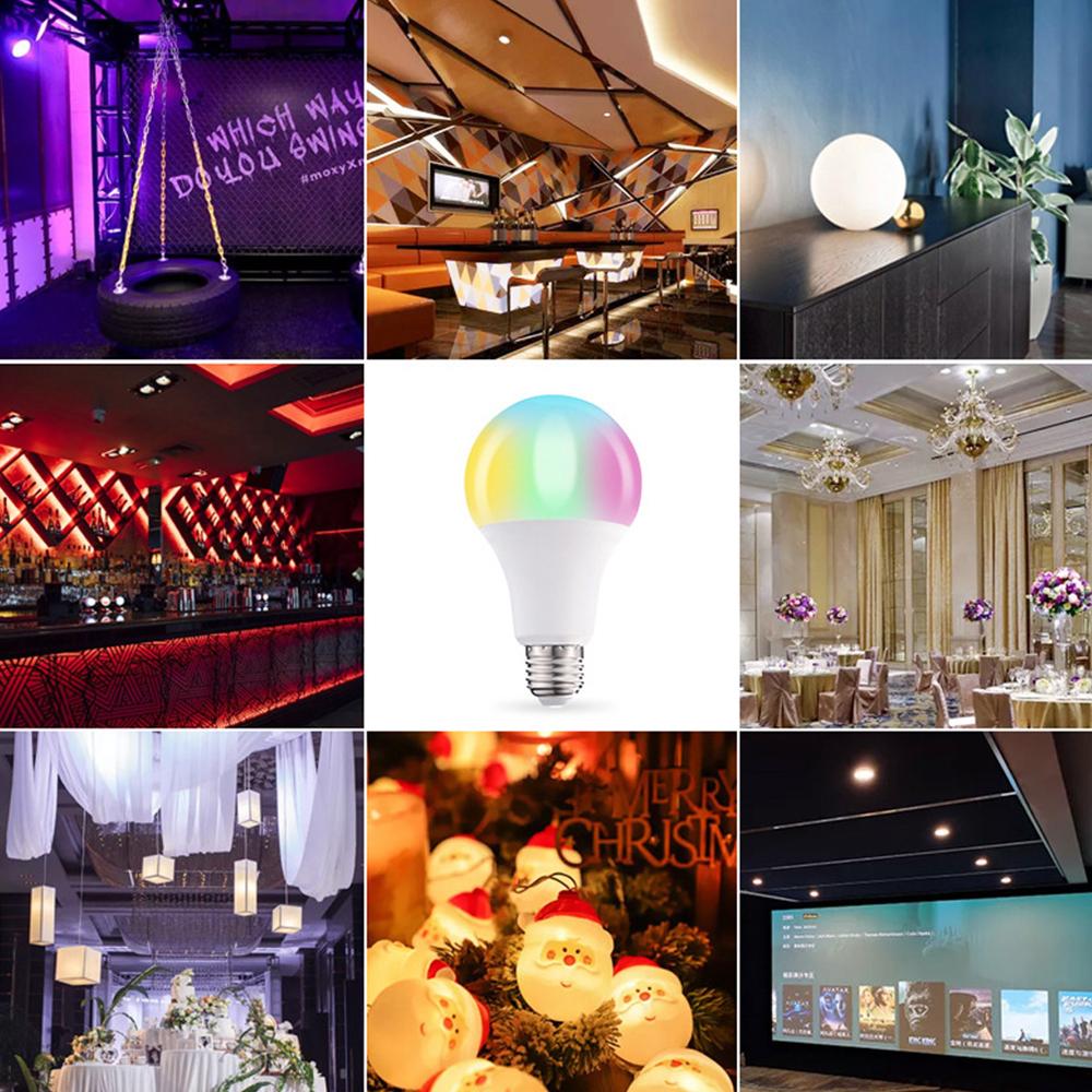 Buy E27 Smart RGB Lamp Blub RGBW Light Bulb LED Color Change Dimmable ...