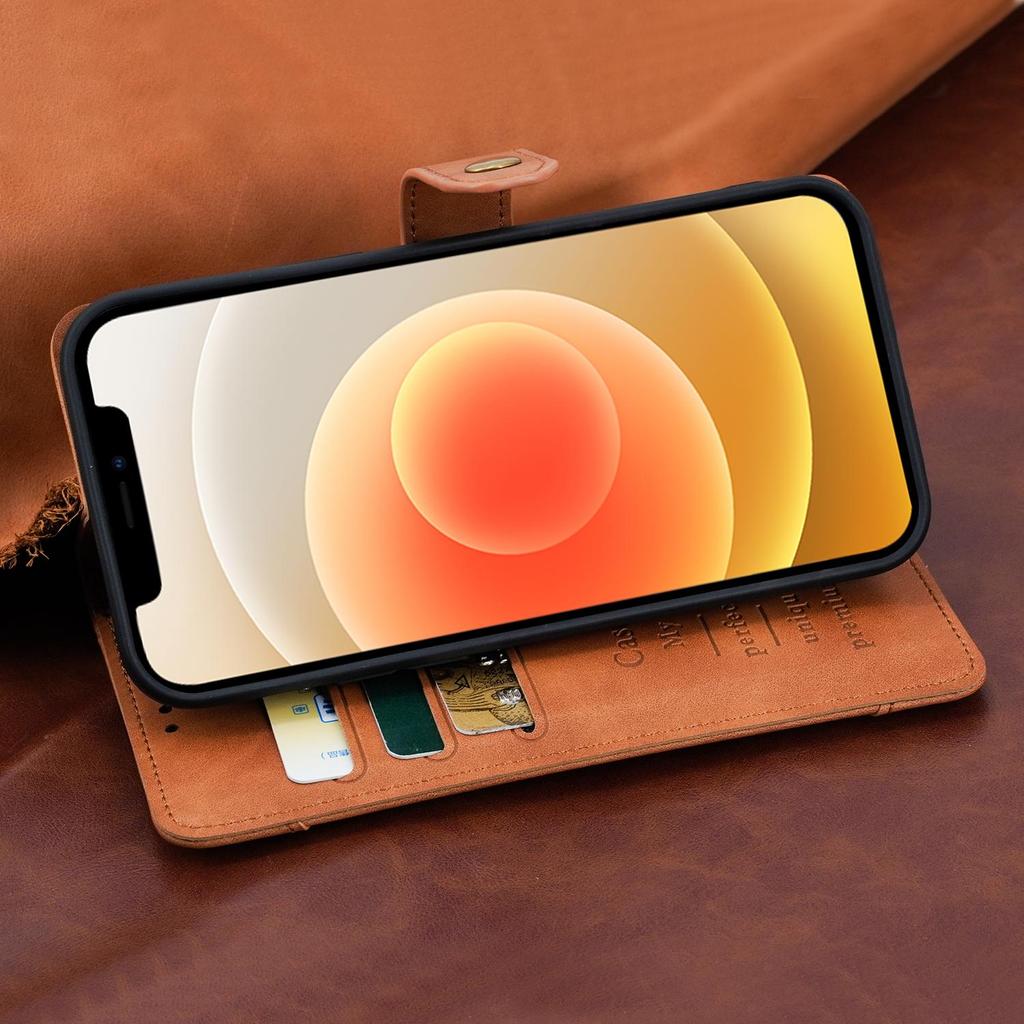 Luxury Retro Craft Note Book Phone Leather Wallet Case For iPhone 13 ...
