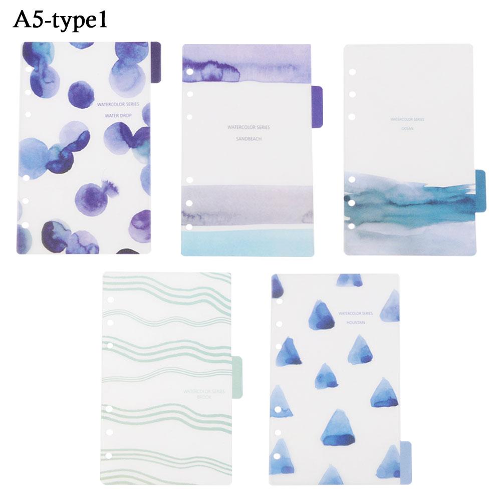 Buy Refillable Category Pages Ring Binder Notebook Paging Separator ...