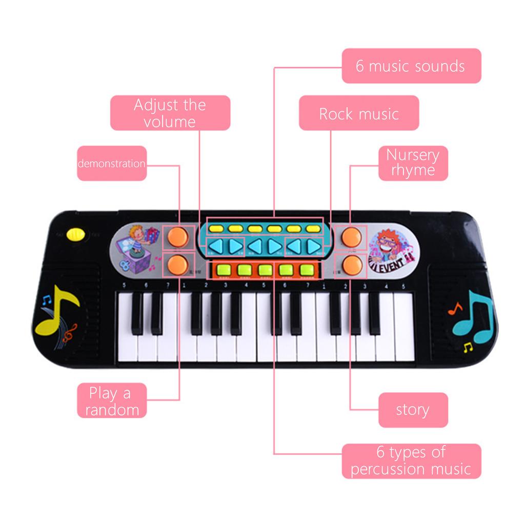 Buy Kid Keyboard Piano - 25 Keys Keyboard Piano Kids Music Educational ...