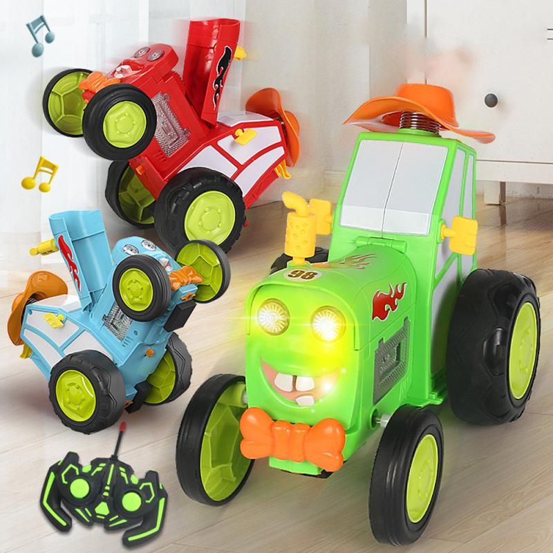 Buy Remote Control Stunt Car With Music Lights Rechargeable Swing ...