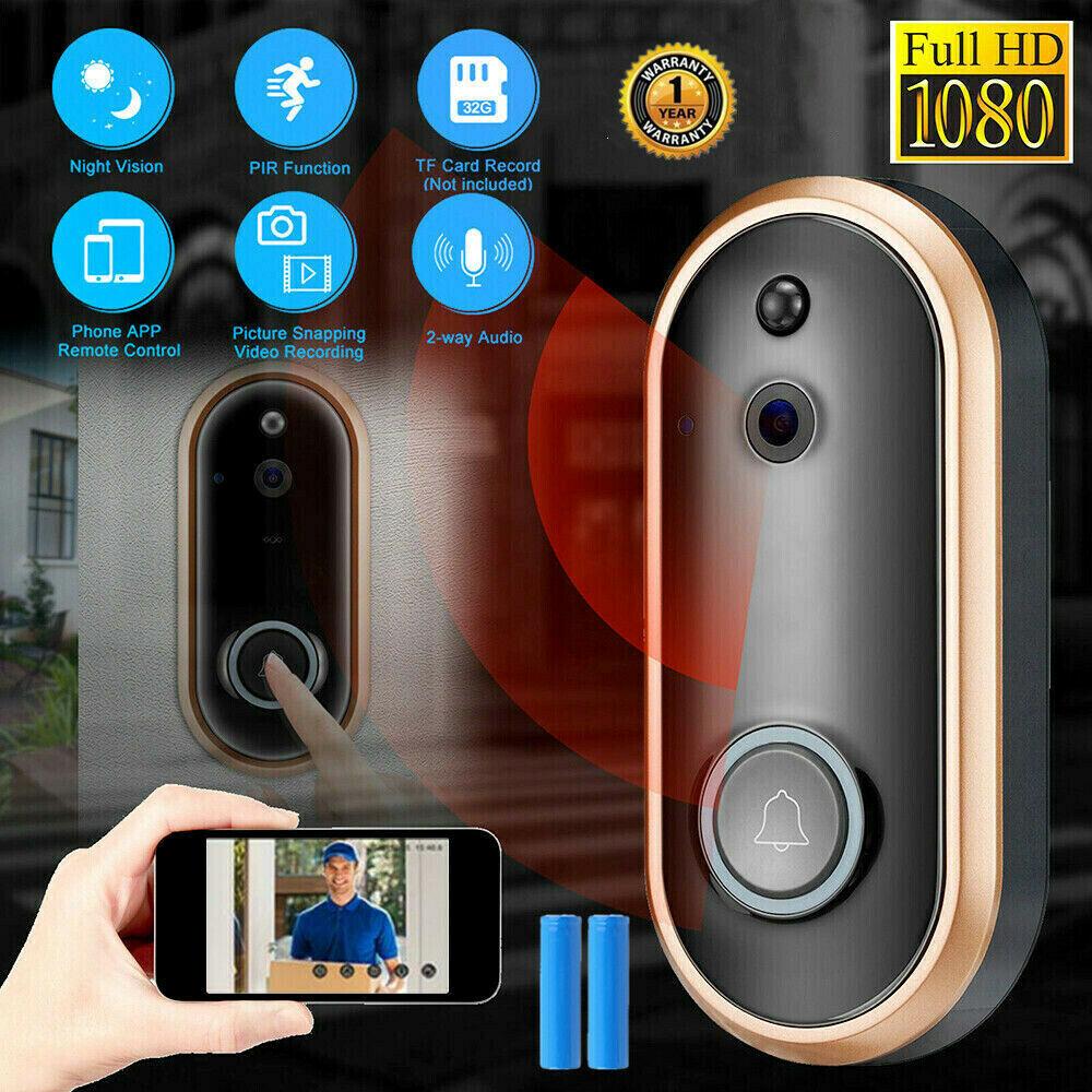 Wireless 1080P 2.4G WiFi Phone Door Bell Camera Video Intercom Ring ...