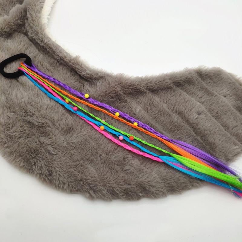 Buy Girls Wig Hair Accessories Elastic Hairband Colorful Hair Lace ...