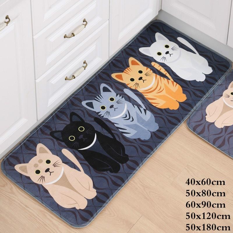 Buy Cartoon Printed Bathroom Kitchen Carpets Doormats Floor Mat for ...